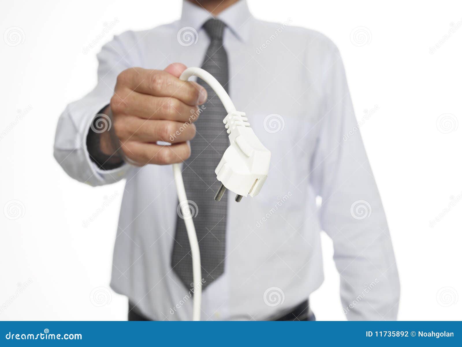 Man with power cable stock photo. Image of professional - 11735892