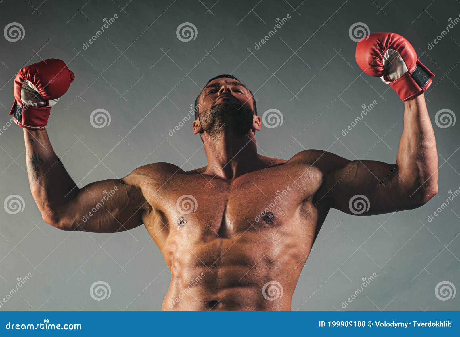Man Power. Handsome Man with Power Gesture. Stock Photo - Image of ...