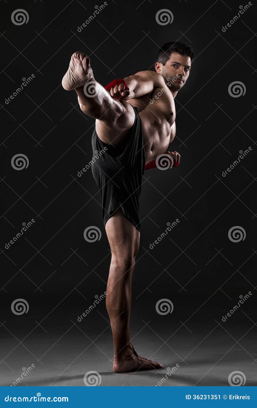 Man practicing body combat stock image. Image of exercise - 36231351