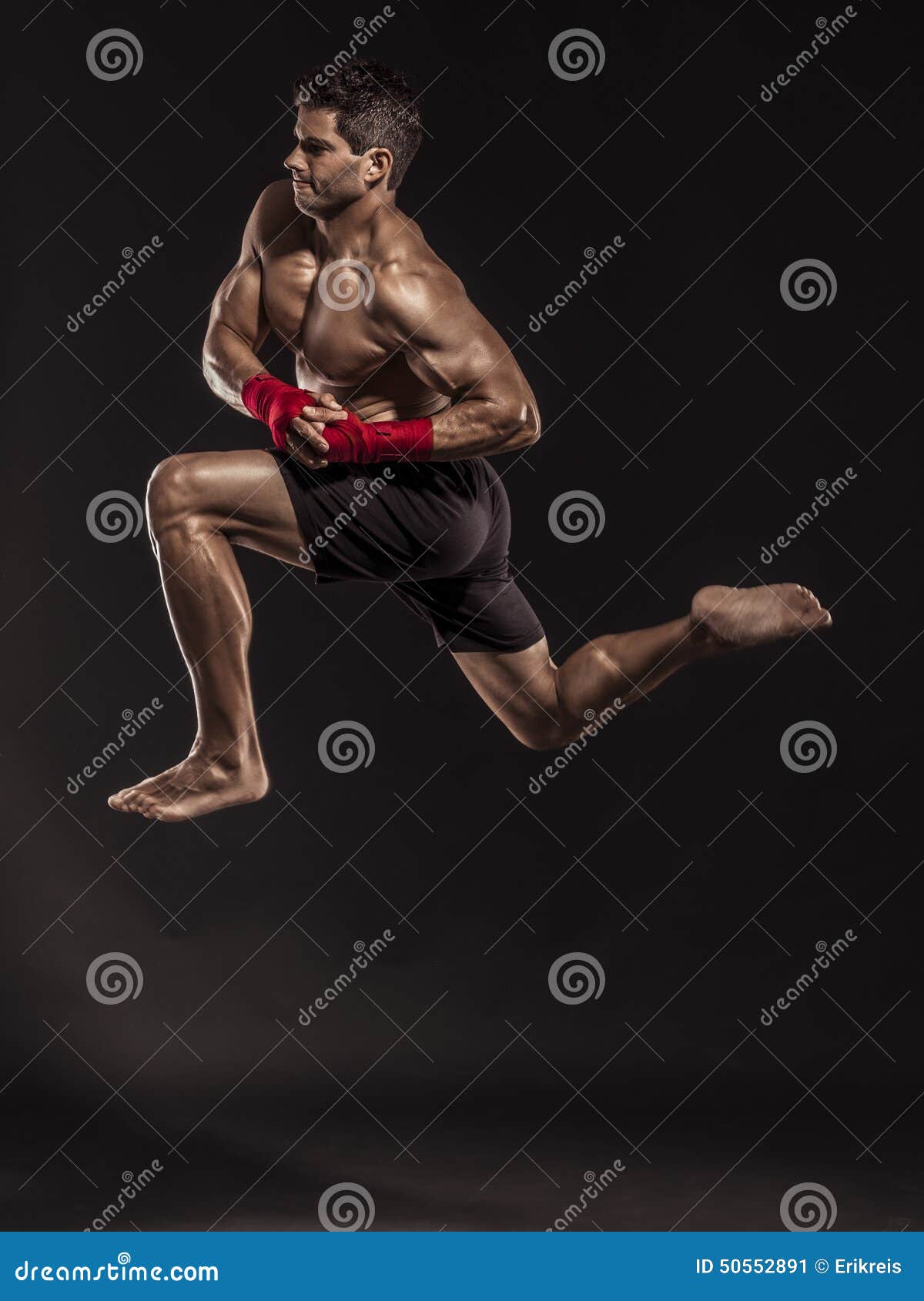 Man practicing body combat stock image. Image of fighter - 50552891