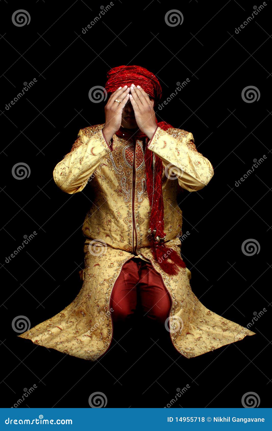 Man in Prayers stock photo. Image of islam, ritual, religious - 14955718