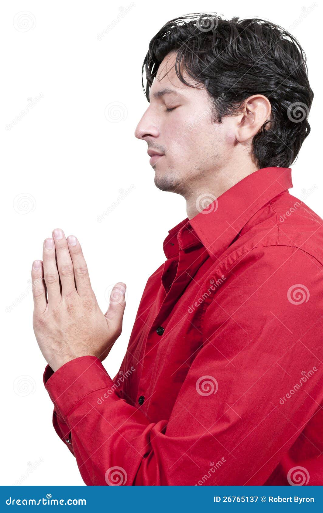 Man praying stock image. Image of peace, love, handsome - 26765137