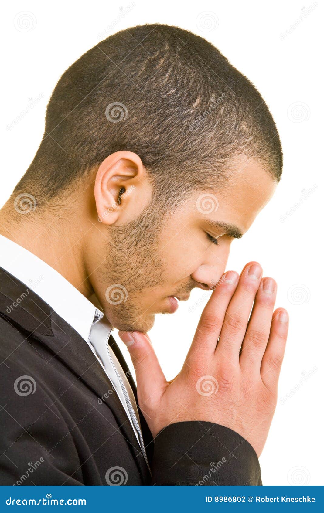 Man praying stock photo. Image of hand, north, patience - 8986802