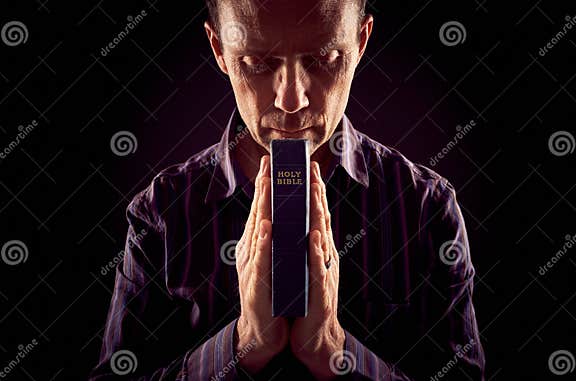 A man praying. stock image. Image of calm, faithful, devout - 53820277