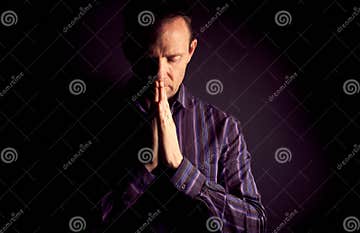 A man praying. stock image. Image of christianity, human - 53820315