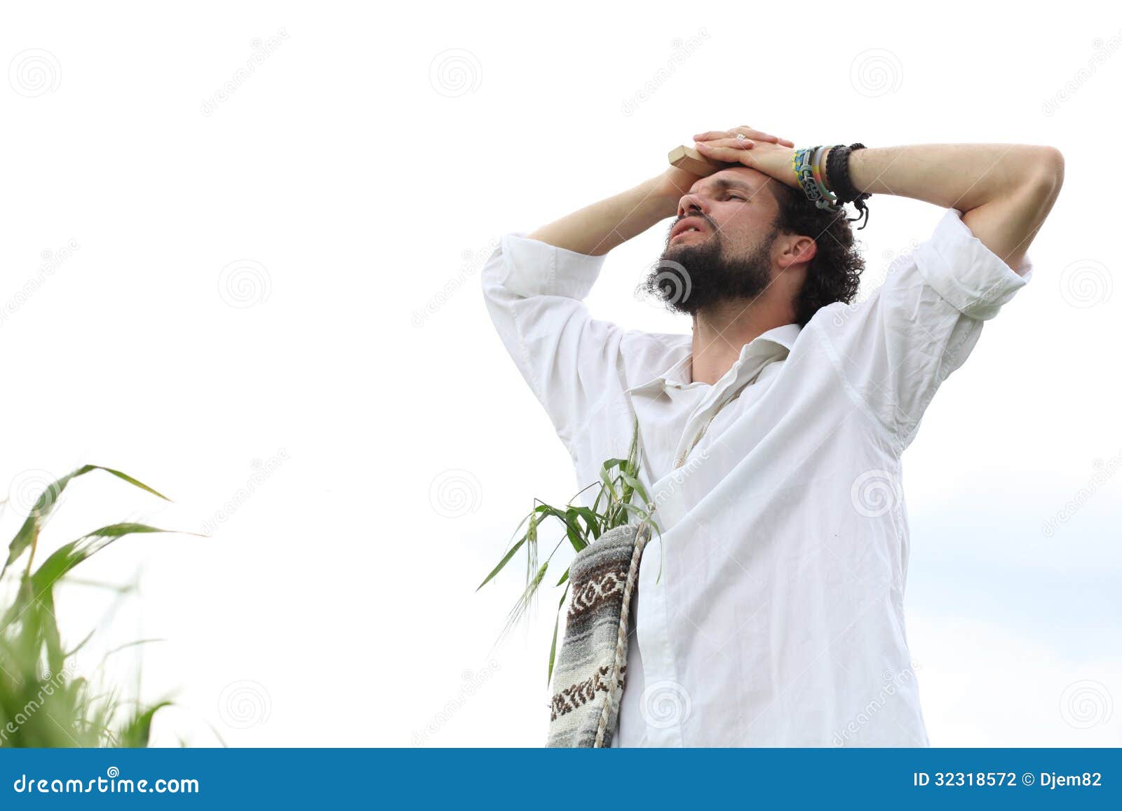 Man praying stock photo. Image of agricultural, religion - 32318572