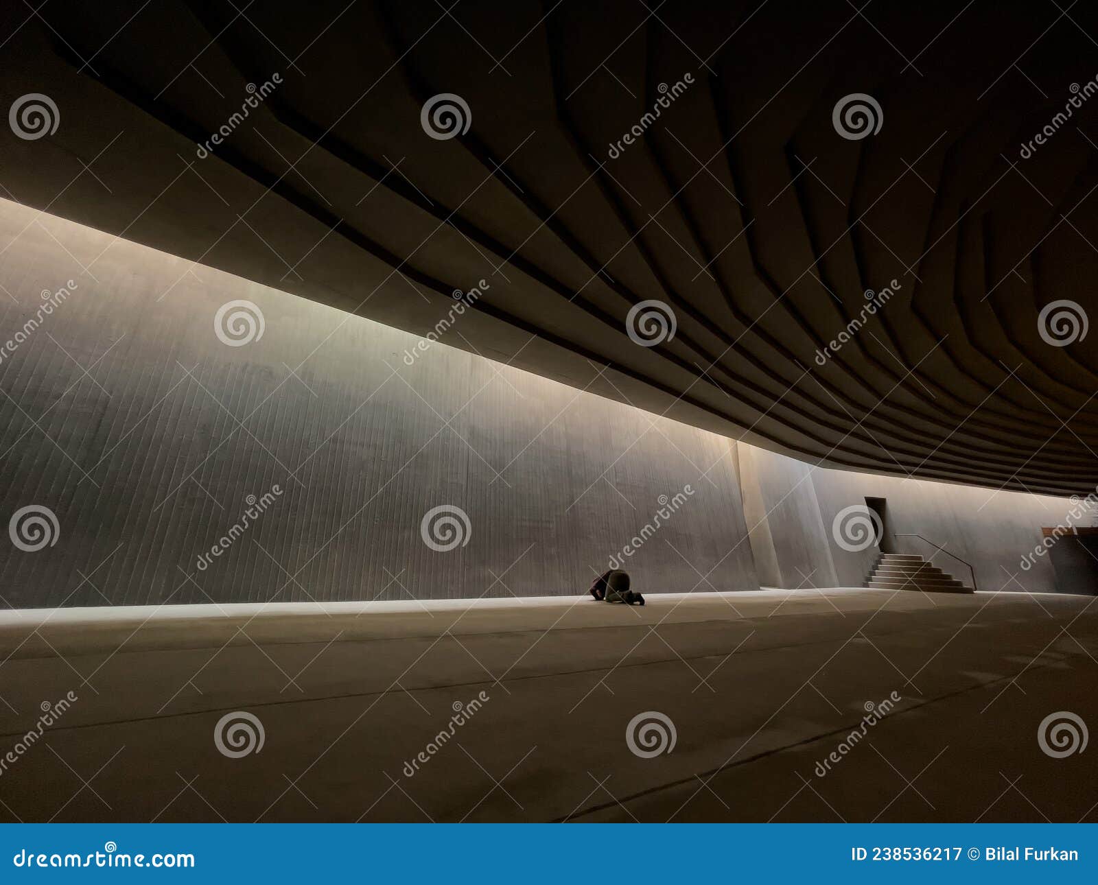 A Man Praying in the Underground Mosque Stock Image - Image of praying ...