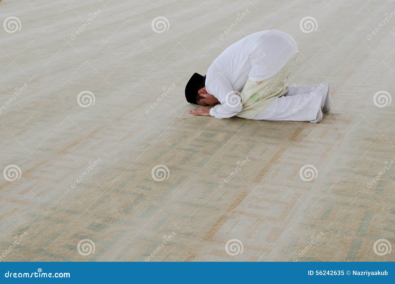 Man praying stock image. Image of bowing, pray, faithfulness - 56242635
