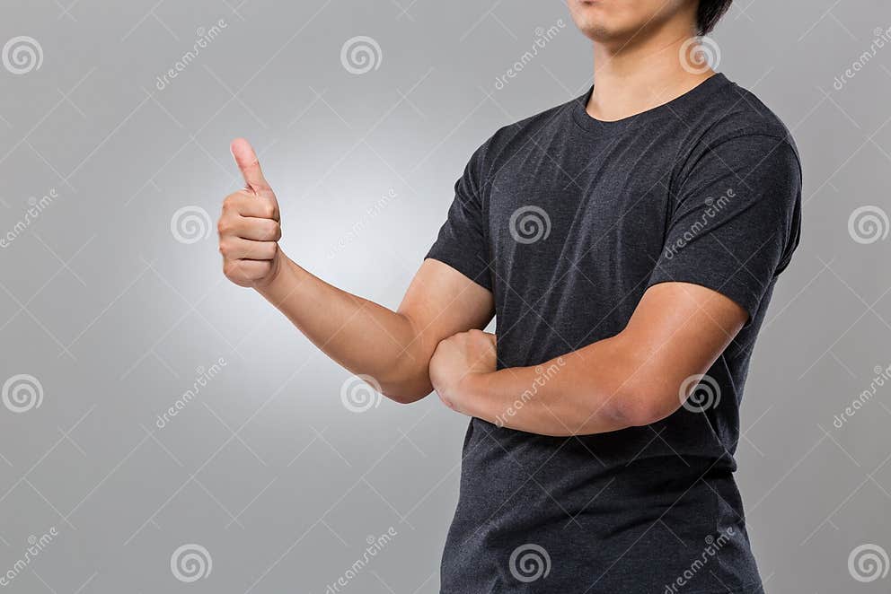 Man with prefect sign stock image. Image of male, black - 43816775