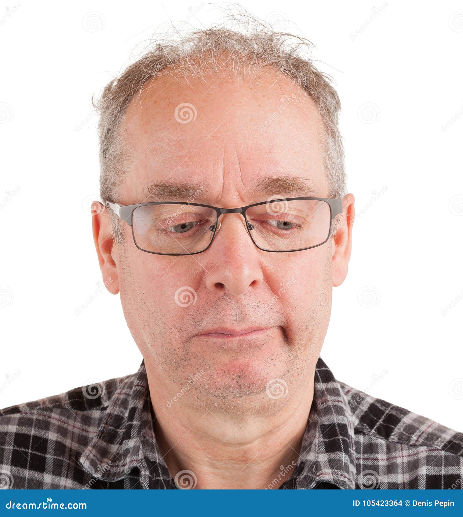 Man Preoccupied about Someting Stock Photo - Image of ashamed, absent ...