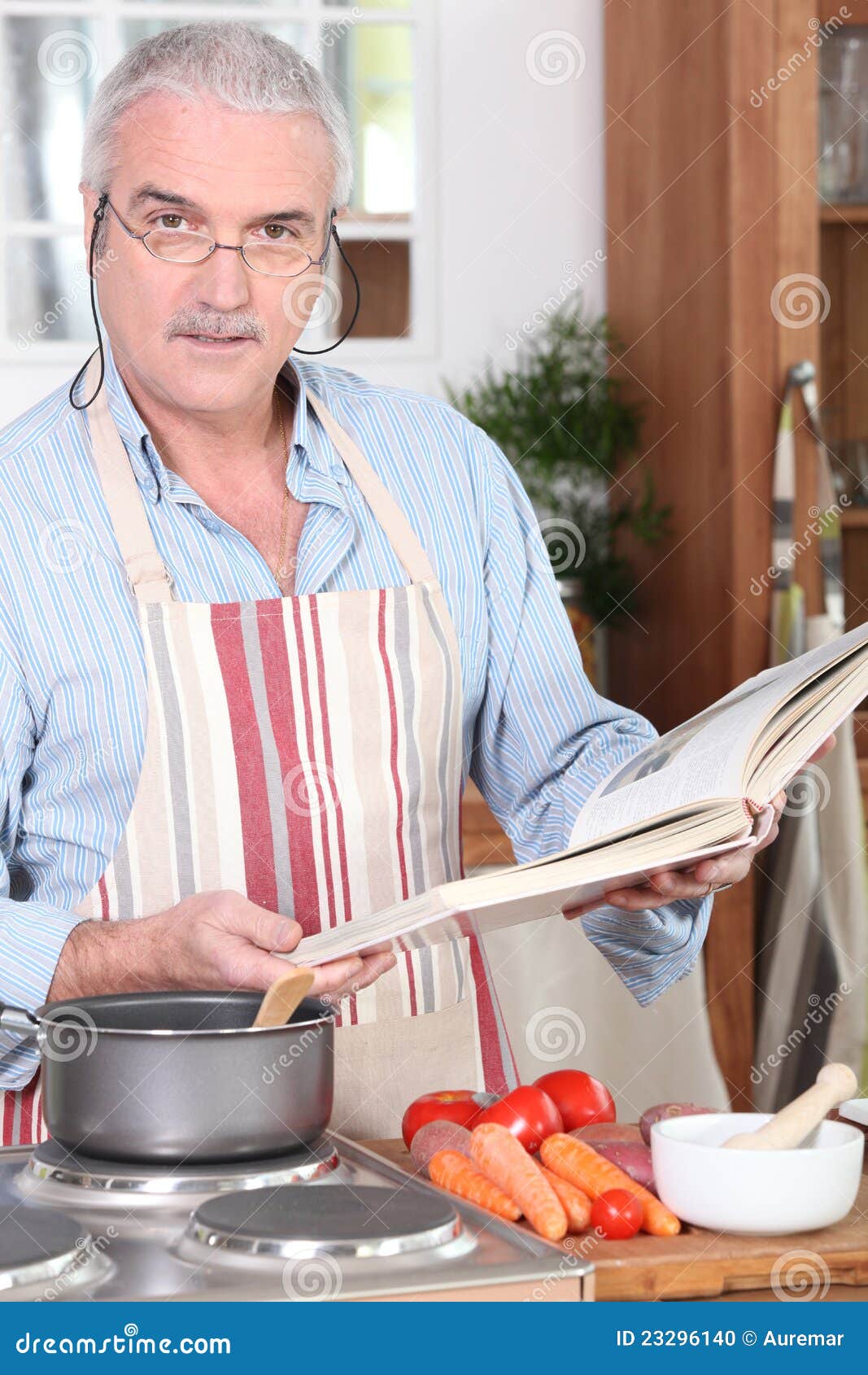 Man preparing a meal stock photo. Image of caucasian - 23296140