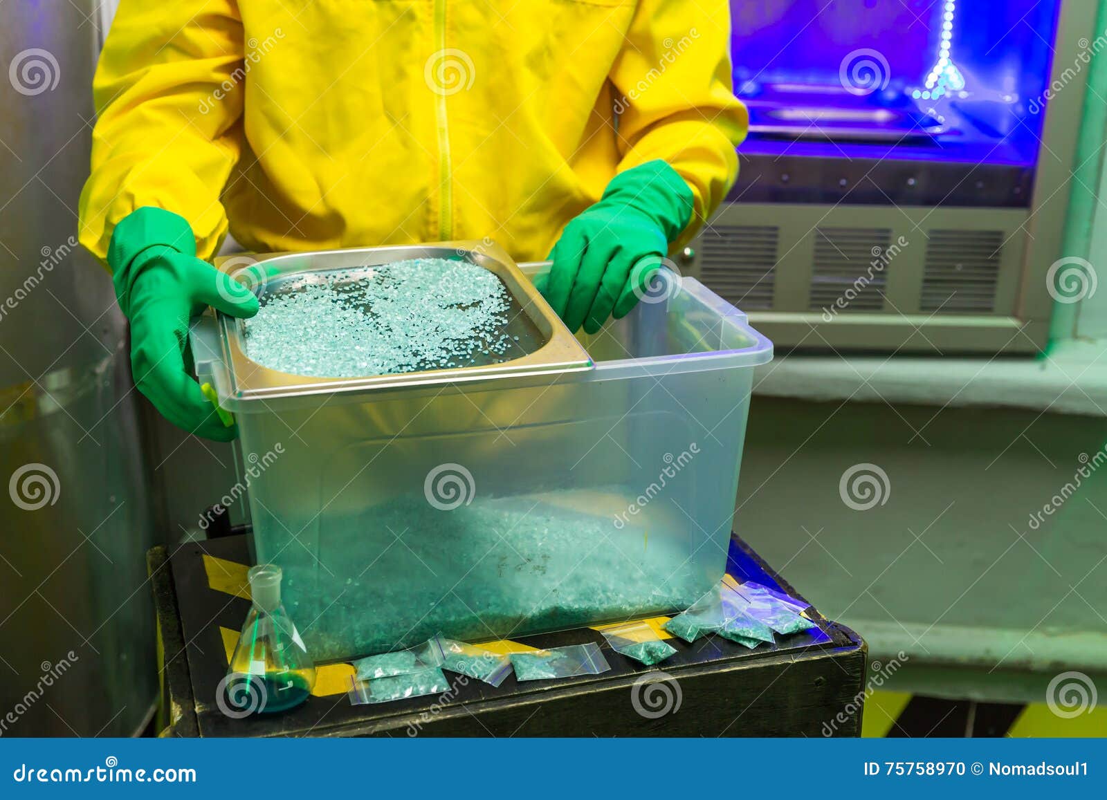 Man preparing meth stock photo. Image of narcotic, illegal - 75758970
