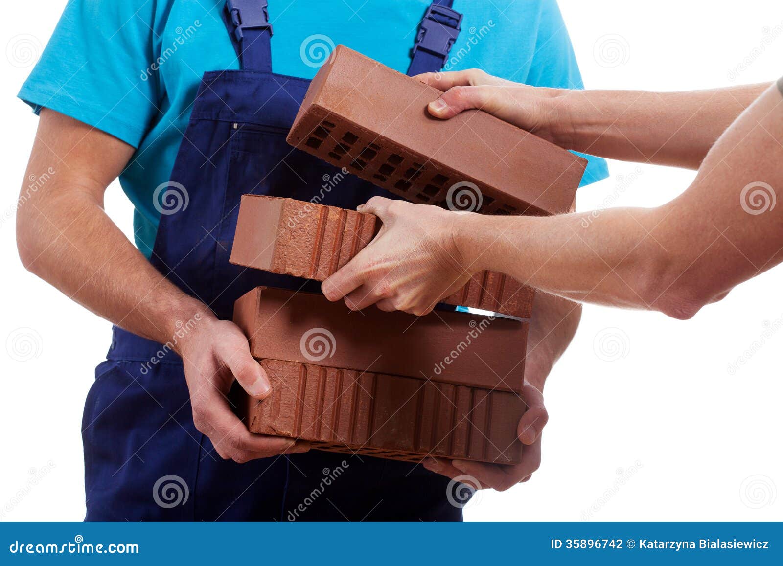 Man Preparing To Build a House Stock Photo - Image of collar, person ...