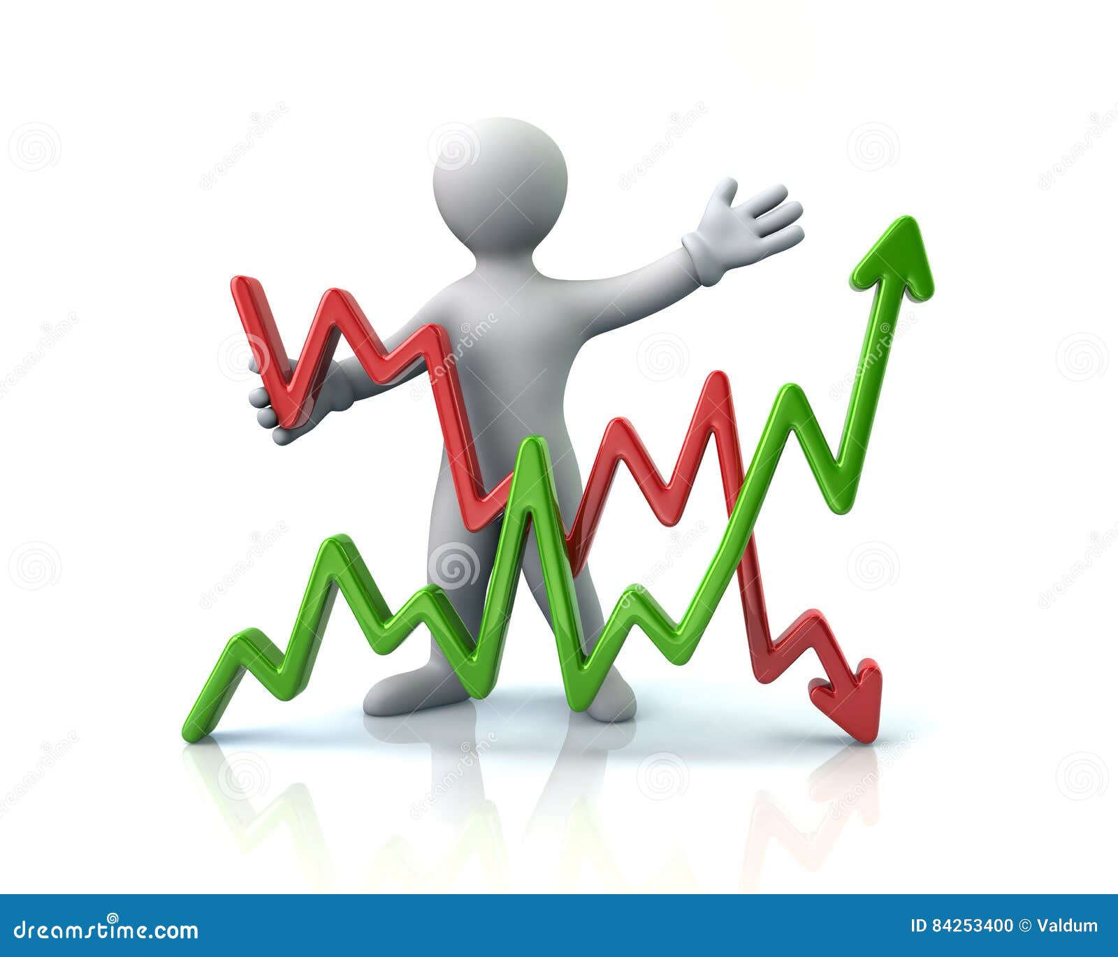 Man Presenting Business Report. Royalty-Free Cartoon | CartoonDealer ...