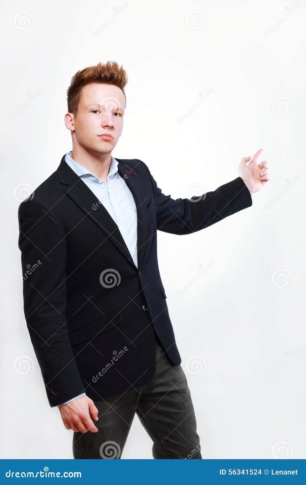 Man presenting stock photo. Image of corporate, business - 56341524