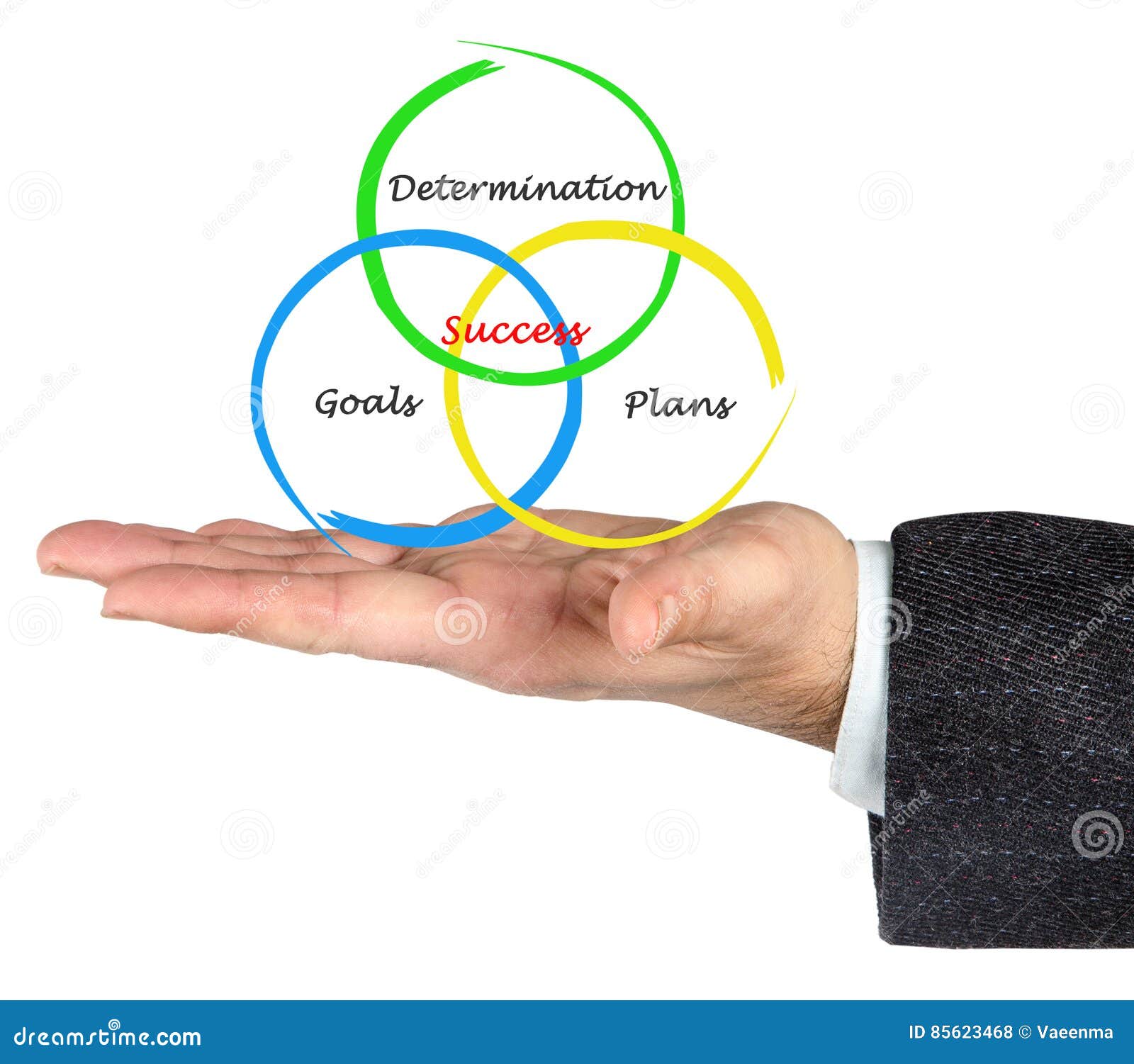 Diagram of success stock photo. Image of hand, goals - 85623468