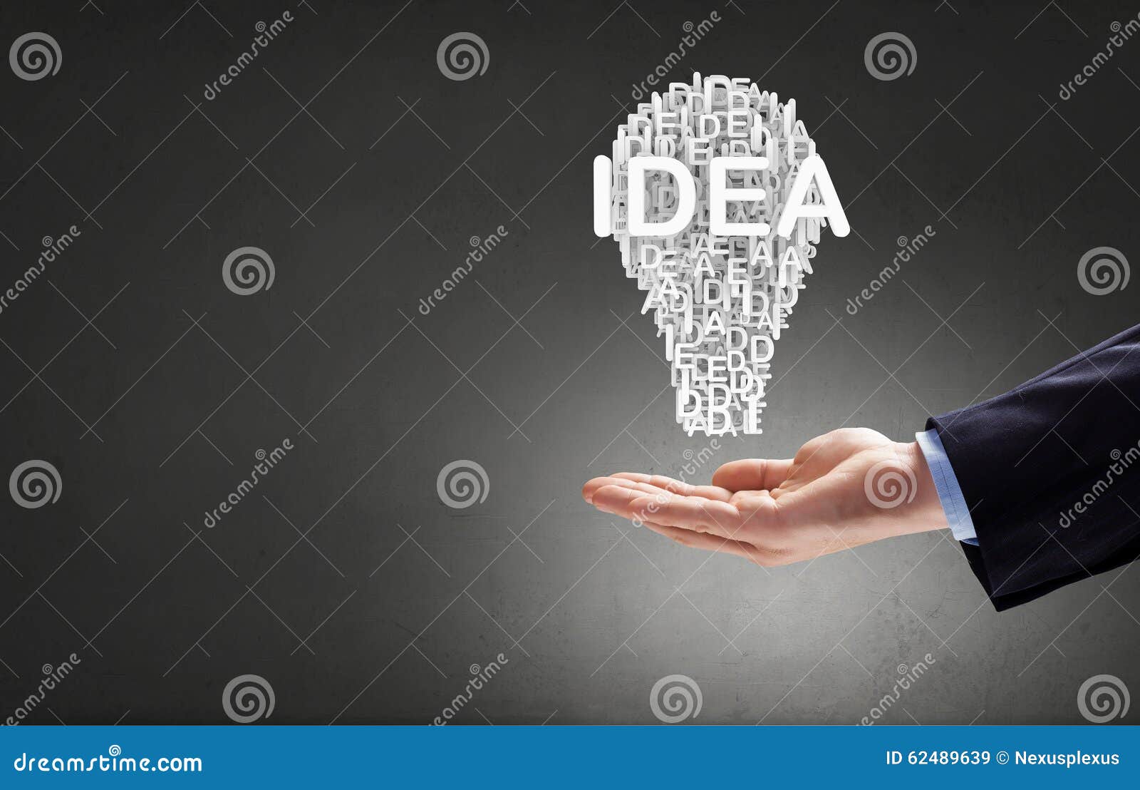 Man presenting idea stock image. Image of inspiration - 62489639