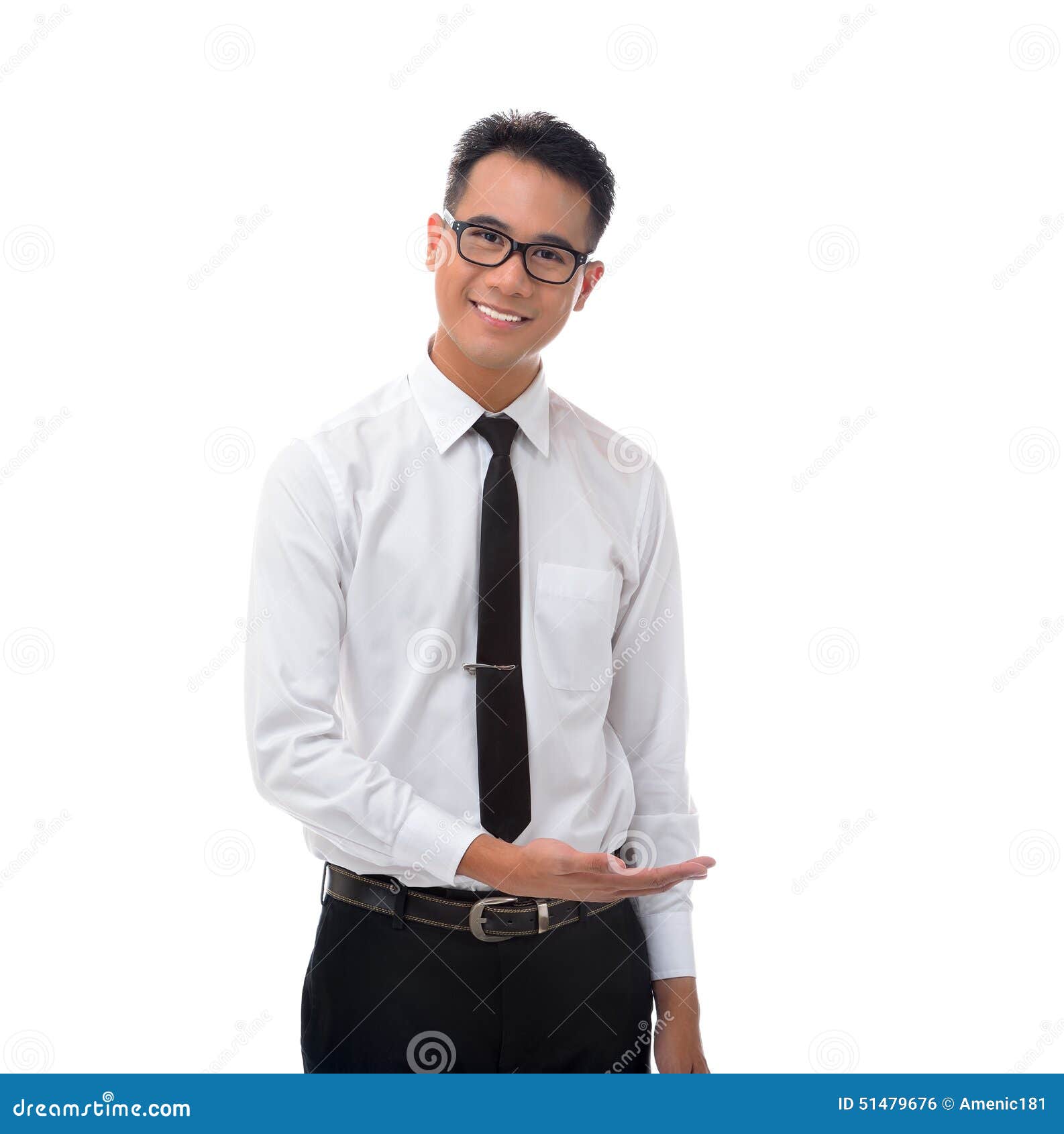Man presenting something stock photo. Image of finance - 51479676