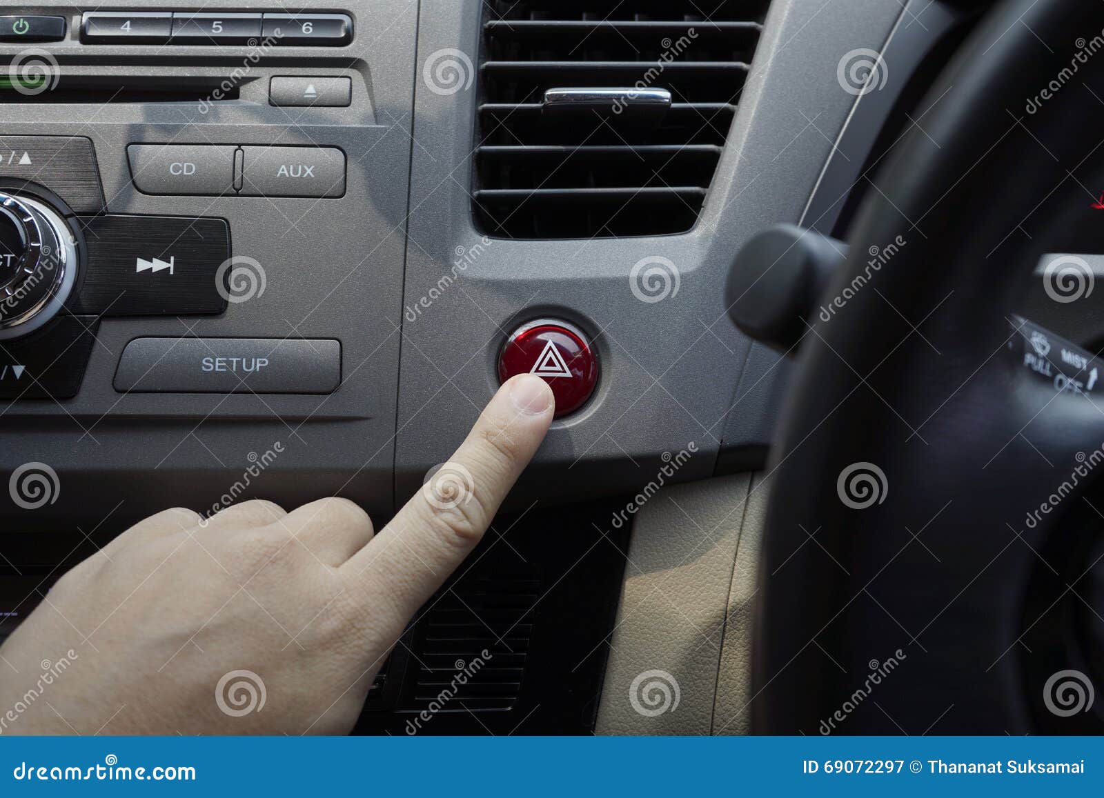 Man Pressing Emergency Button. Stock Image - Image of broken, pressing ...