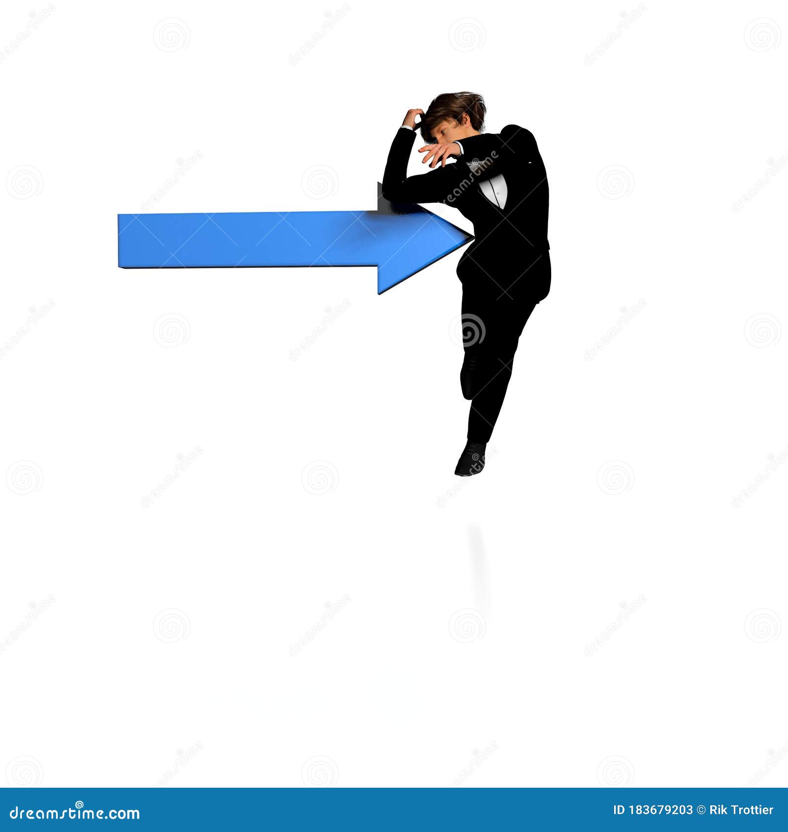 Aggressive arrow stock illustration. Illustration of front - 183679203