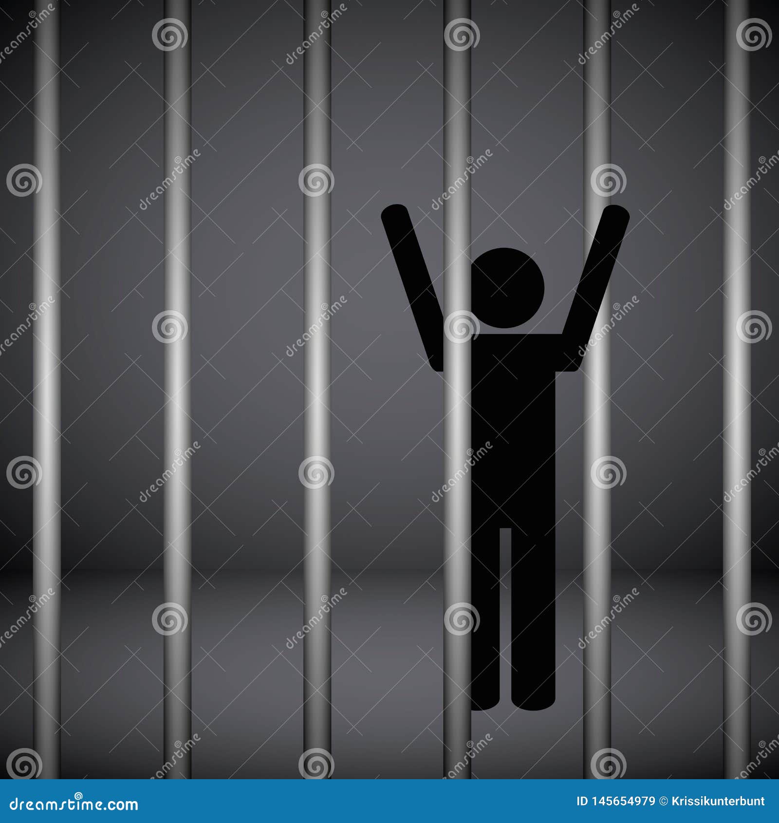 Man In A Prison Behind Jail Bars Silhouette Cartoon Vector ... Man In A Prison Behind Jail Bars Silhouette Cartoon Vector ...