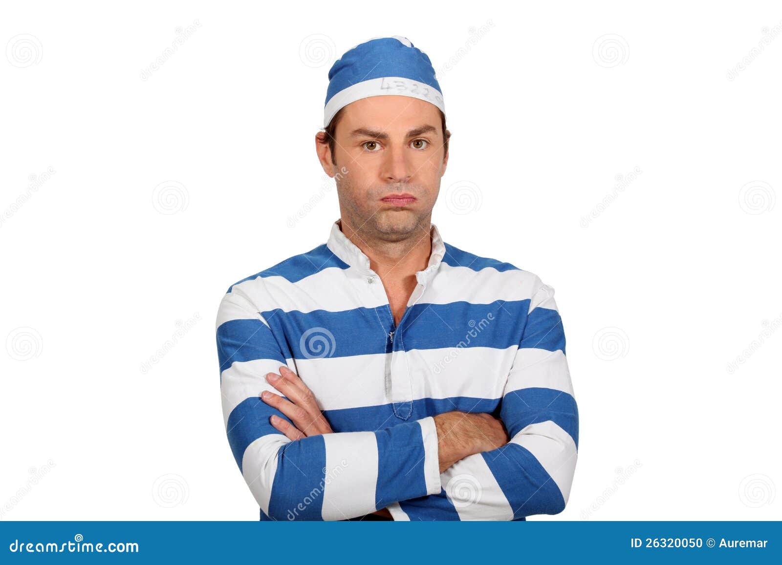 Man in prison uniform stock photo. Image of prisoner - 26320050