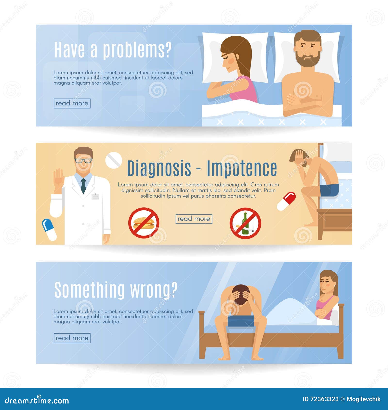 Man Problem Banner Set stock vector. Illustration of problem - 72363323