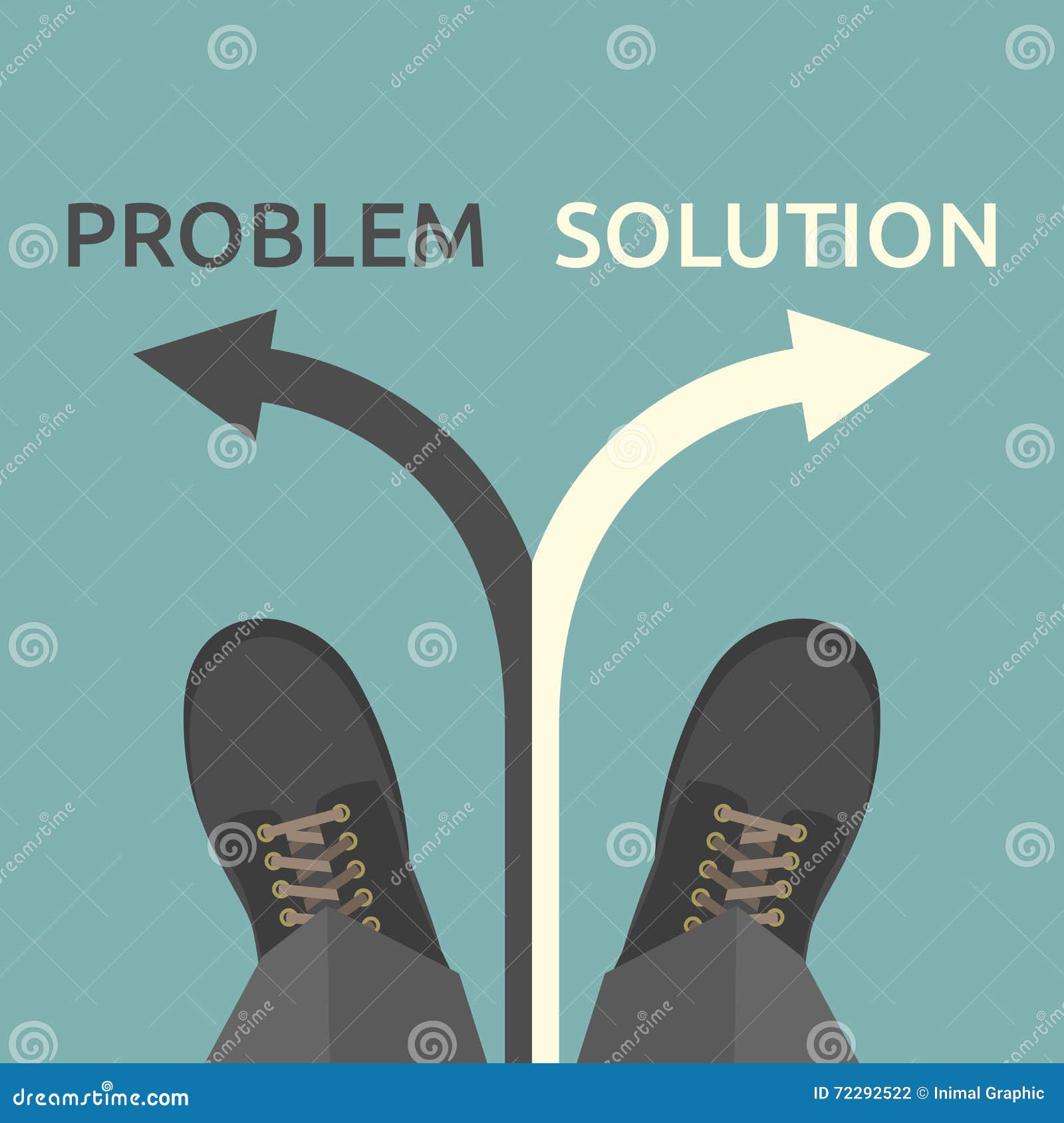 Man, problem and solution stock vector. Illustration of choosing - 72292522