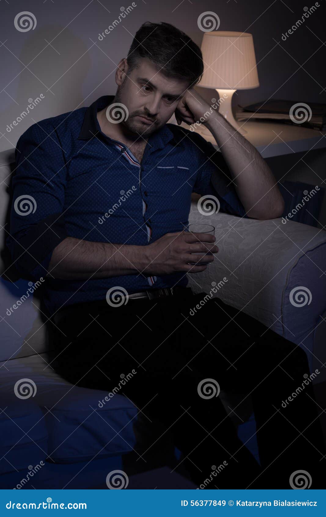 Man with problem stock image. Image of emotional, exhausted - 56377849
