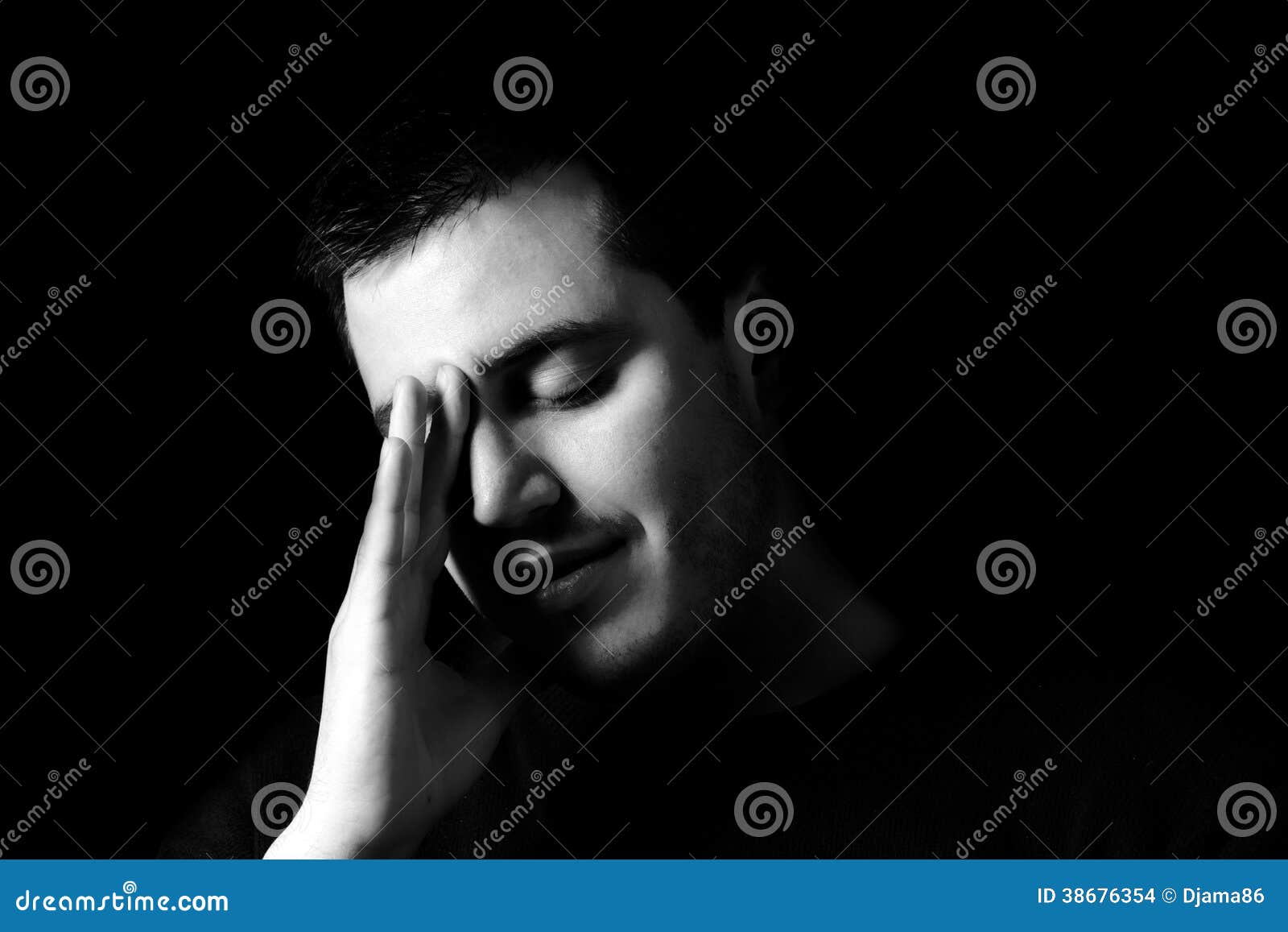 Man in problems stock photo. Image of black, human, embarrassment ...