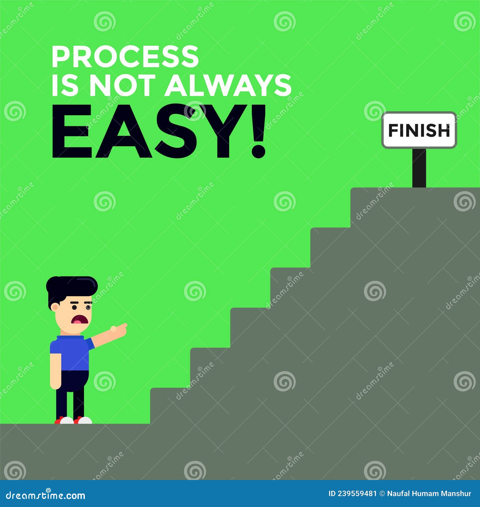 Illustration Vector Graphic of Man in Process Stock Vector ...