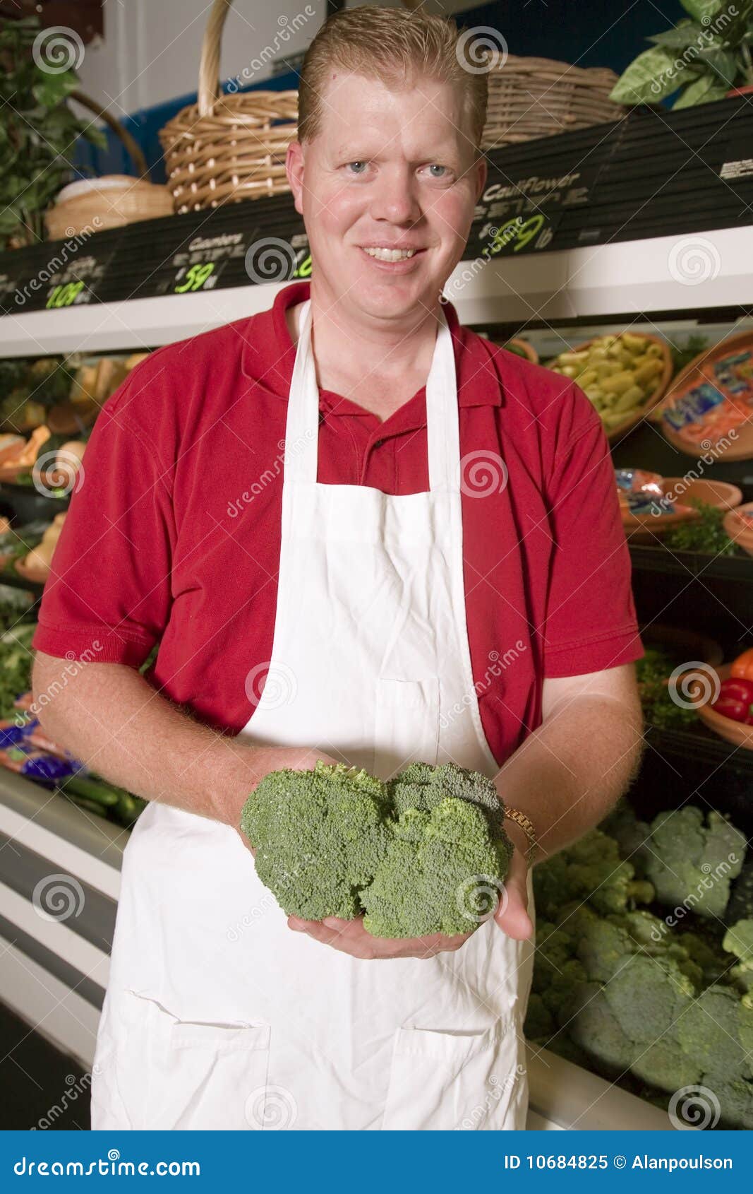 Man with produce stock image. Image of food, business - 10684825