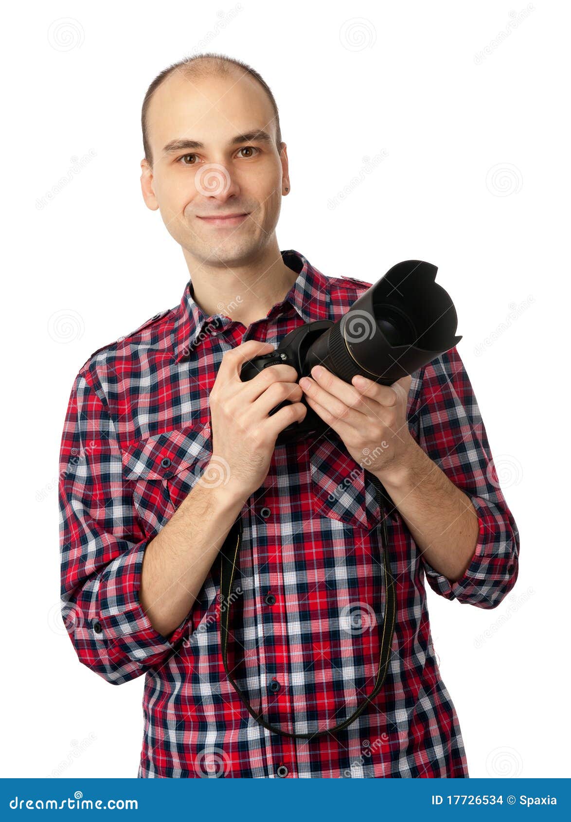 Man with Professional Camera Stock Photo - Image of look, person: 17726534
