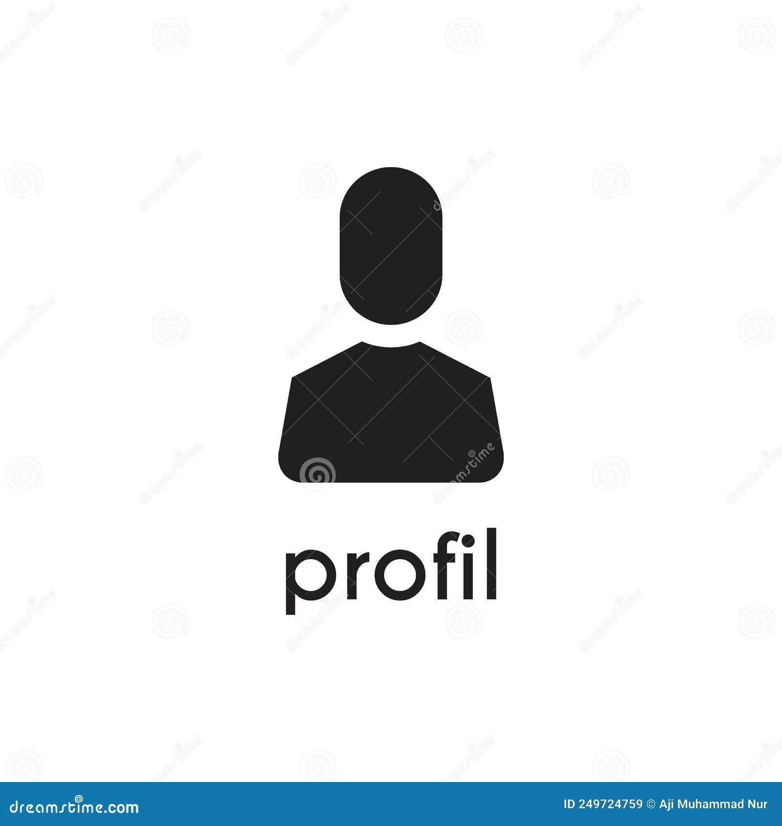 Man Profil Icon Vector Design Template Stock Illustration ...