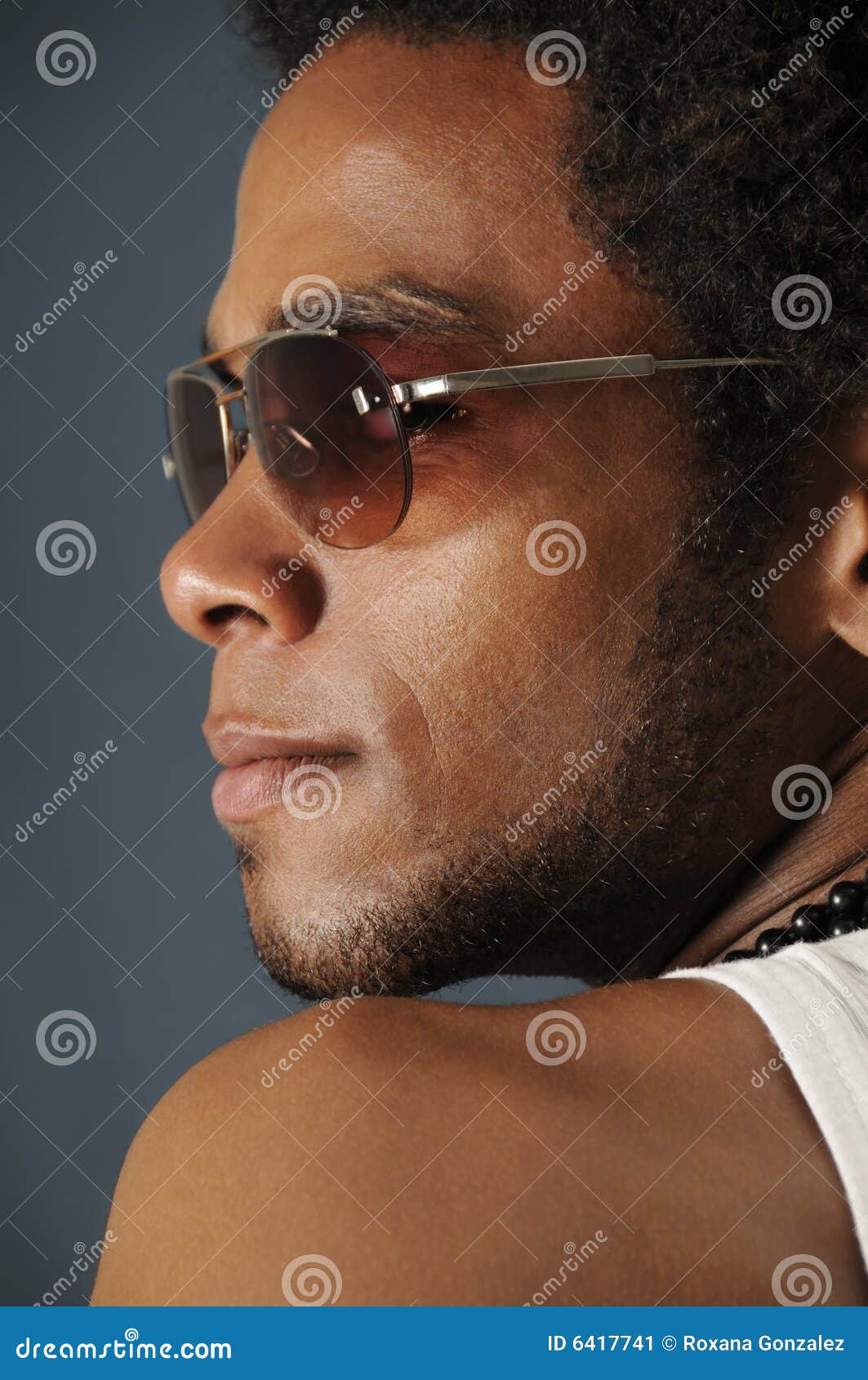 Man profile stock image. Image of latino, close, hispanic - 6417741