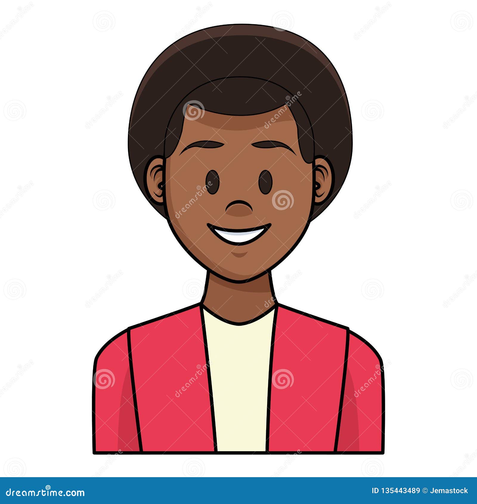 Man profile cartoon stock vector. Illustration of active - 135443489