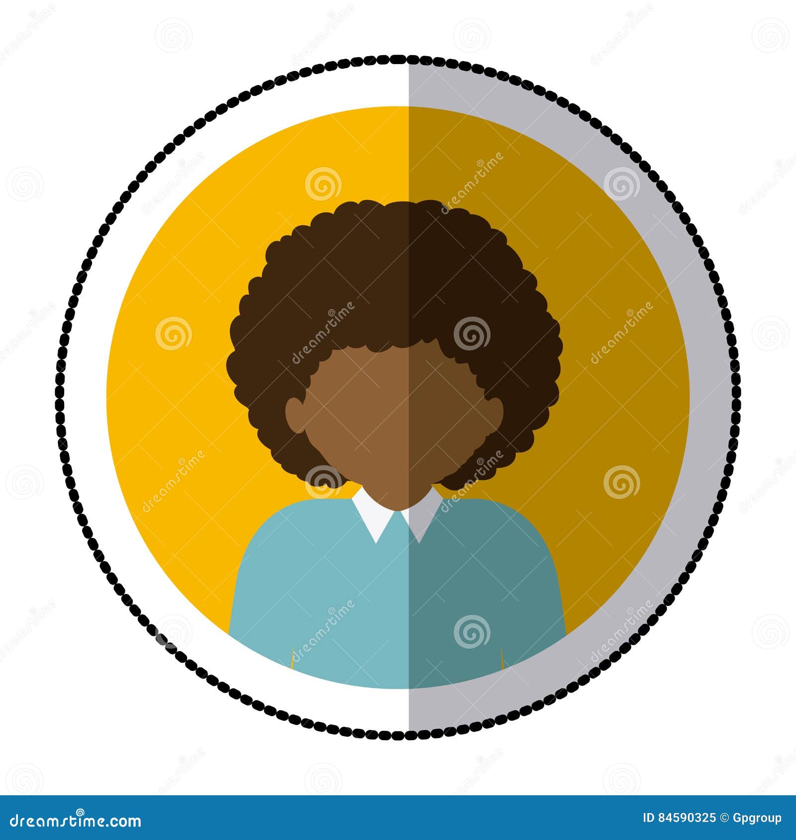 Man profile pictogram stock vector. Illustration of face - 84590325