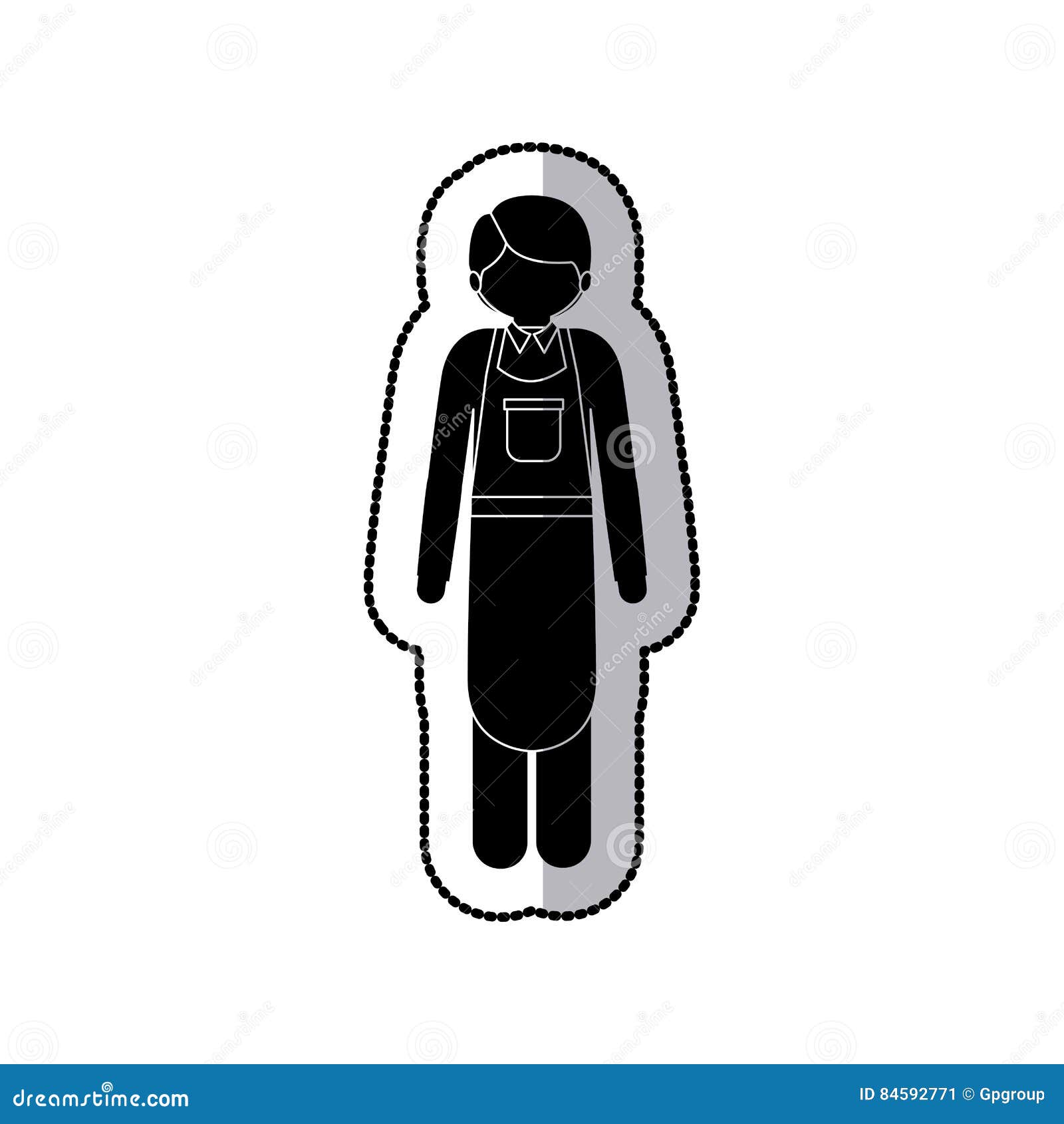 Man Profile Pictogram Cartoon Vector | CartoonDealer.com #84593487