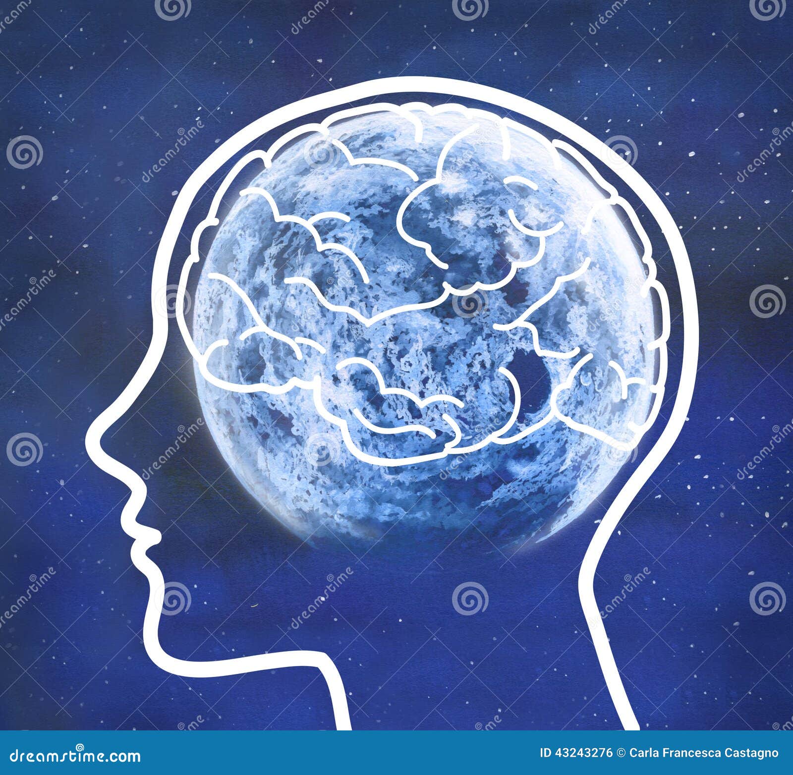 Concept about Mental Disease Stock Illustration - Illustration of ...