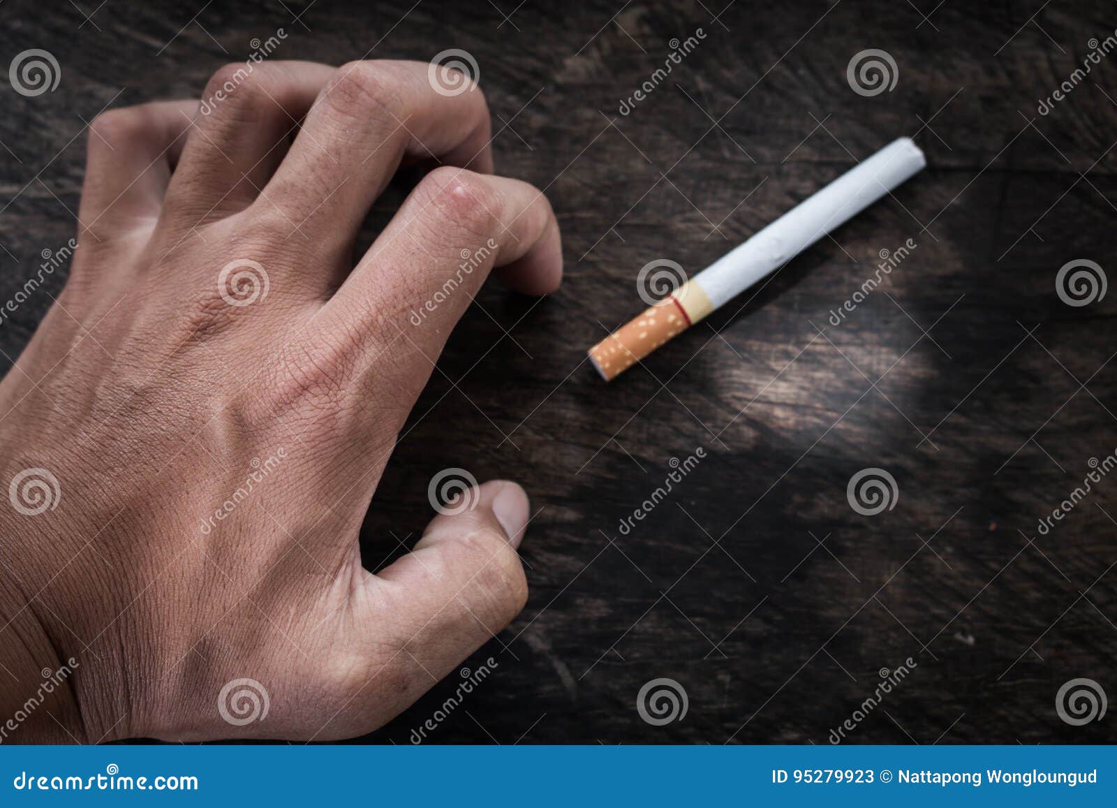 Man prohibit not to smoke. stock image. Image of black - 95279923