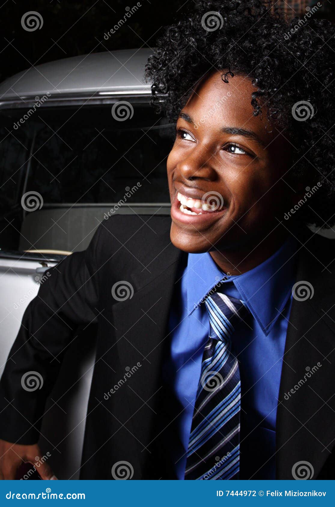 Man protecting his van stock photo. Image of laughing - 7444972