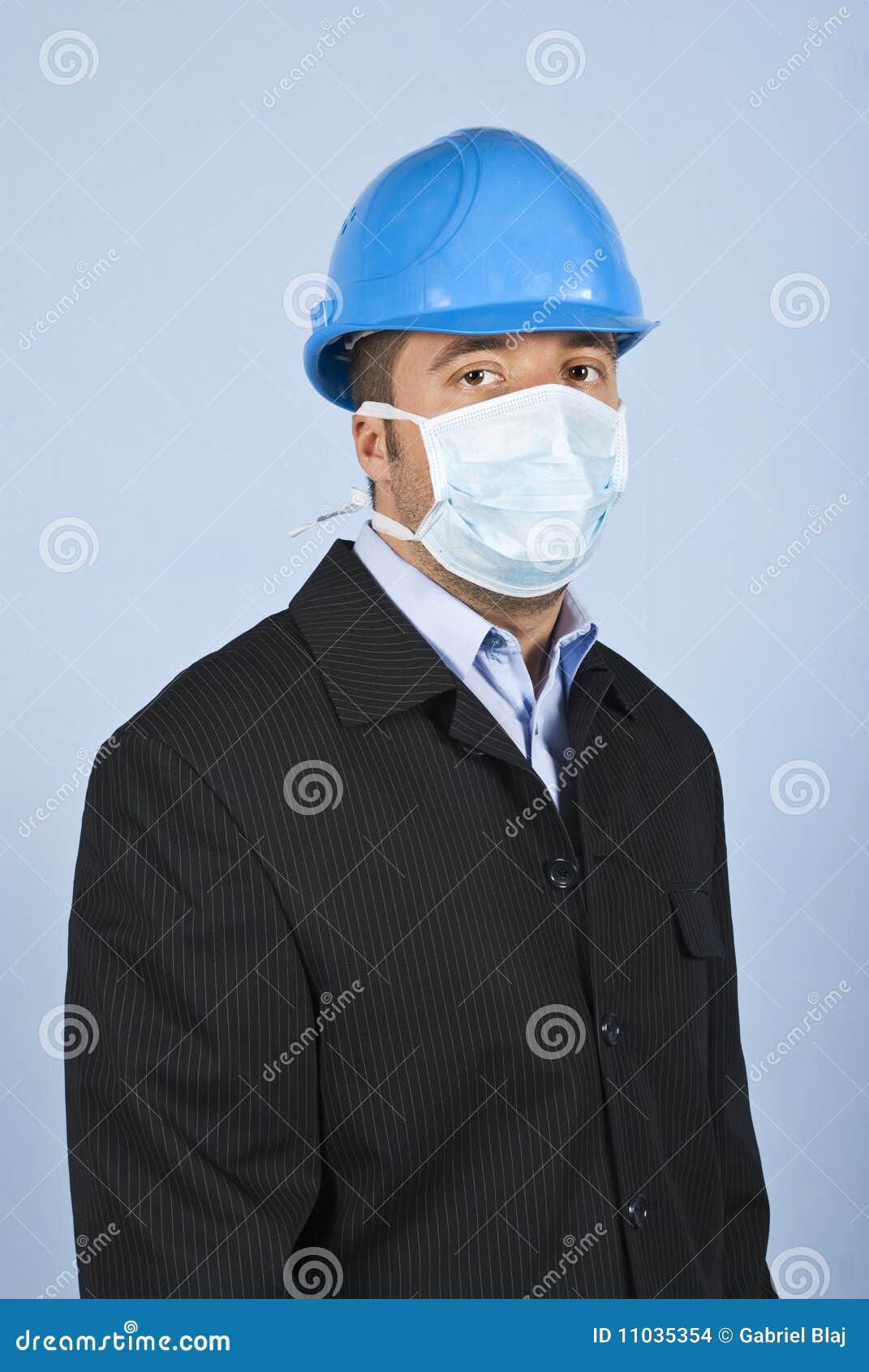 Man protection from flu stock photo. Image of businessmen - 11035354