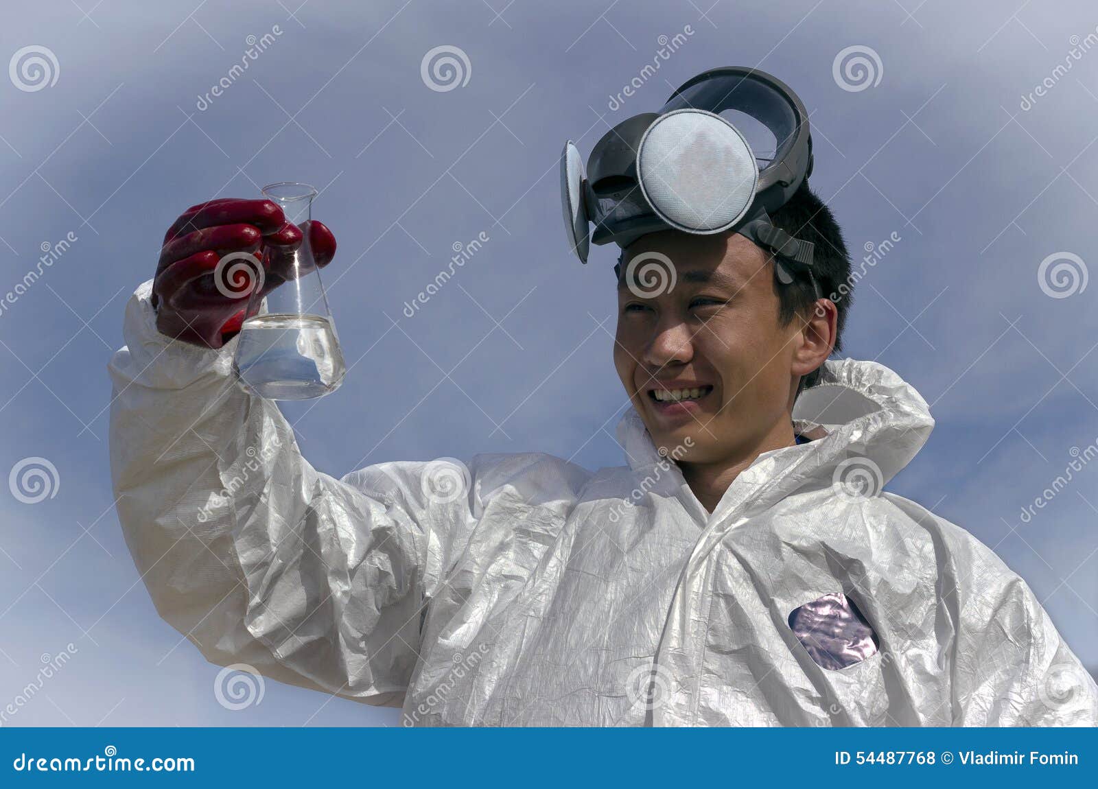 Man in protective clothing stock photo. Image of glare - 54487768