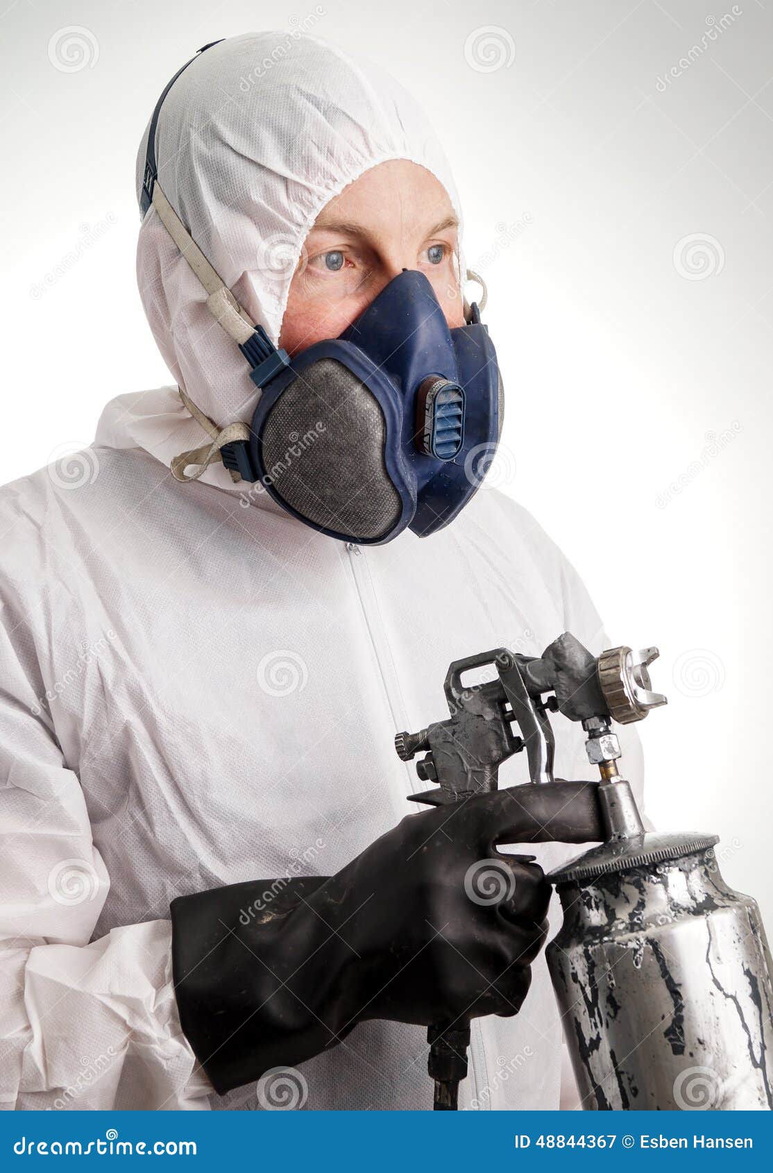 Man in protective suit stock image. Image of protective - 48844367