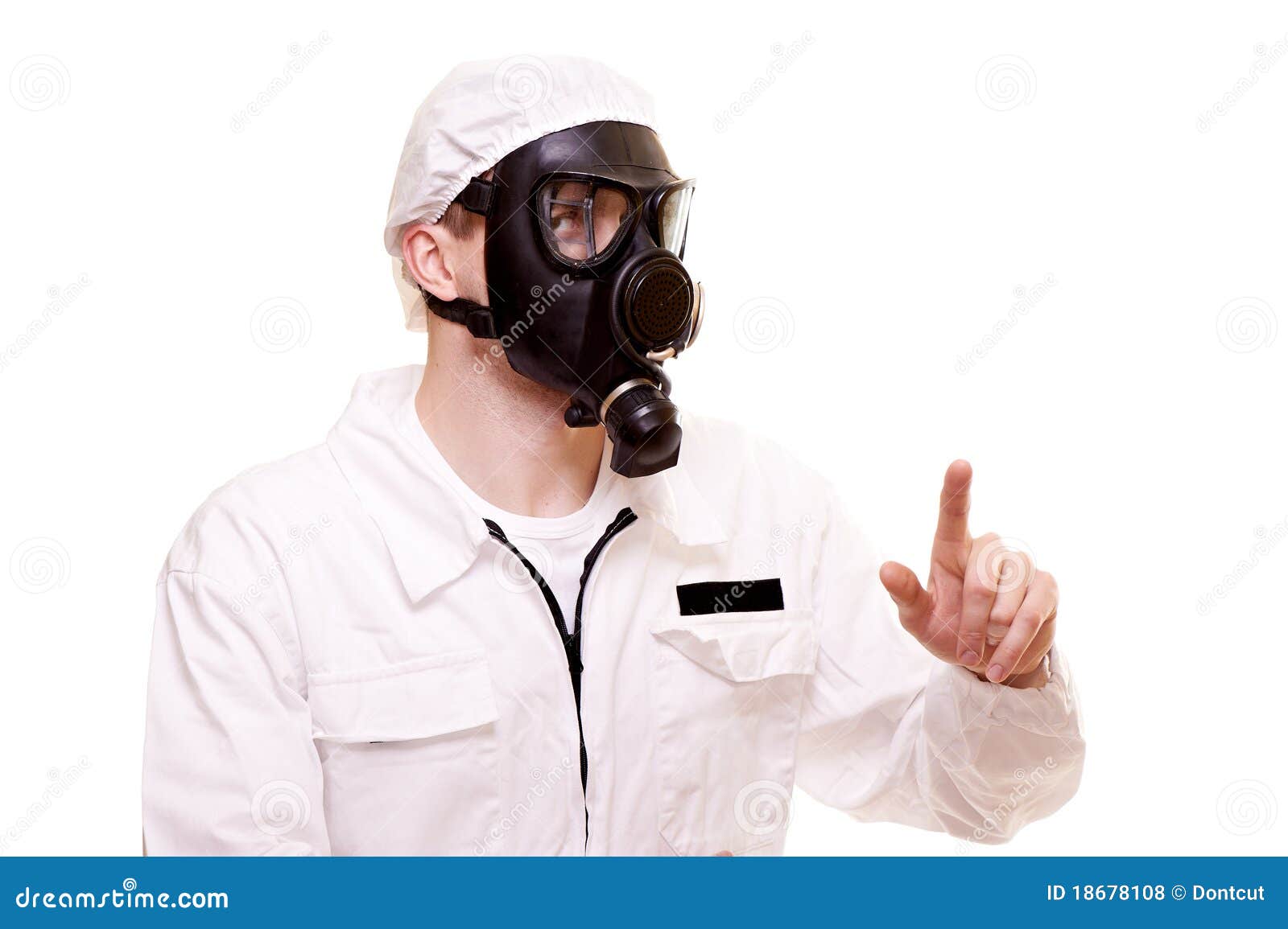 Man in protective wear stock photo. Image of research - 18678108