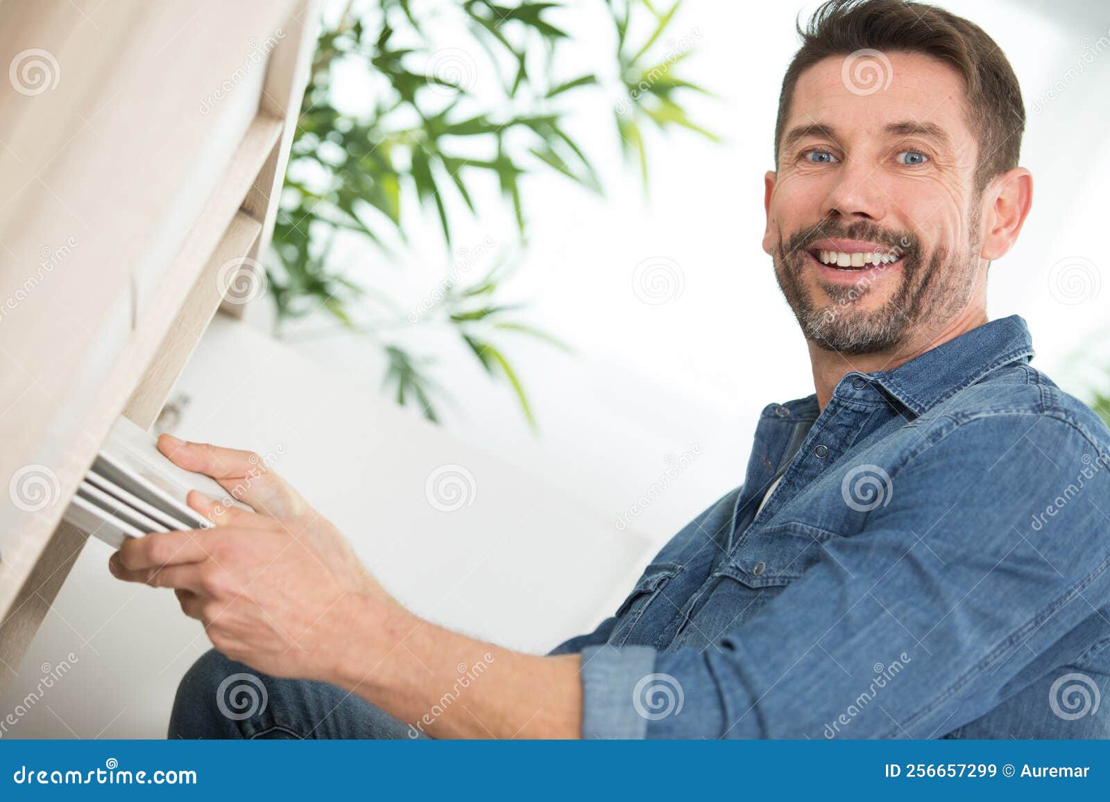 Man proud clean kitchen stock image. Image of oriental - 256657299