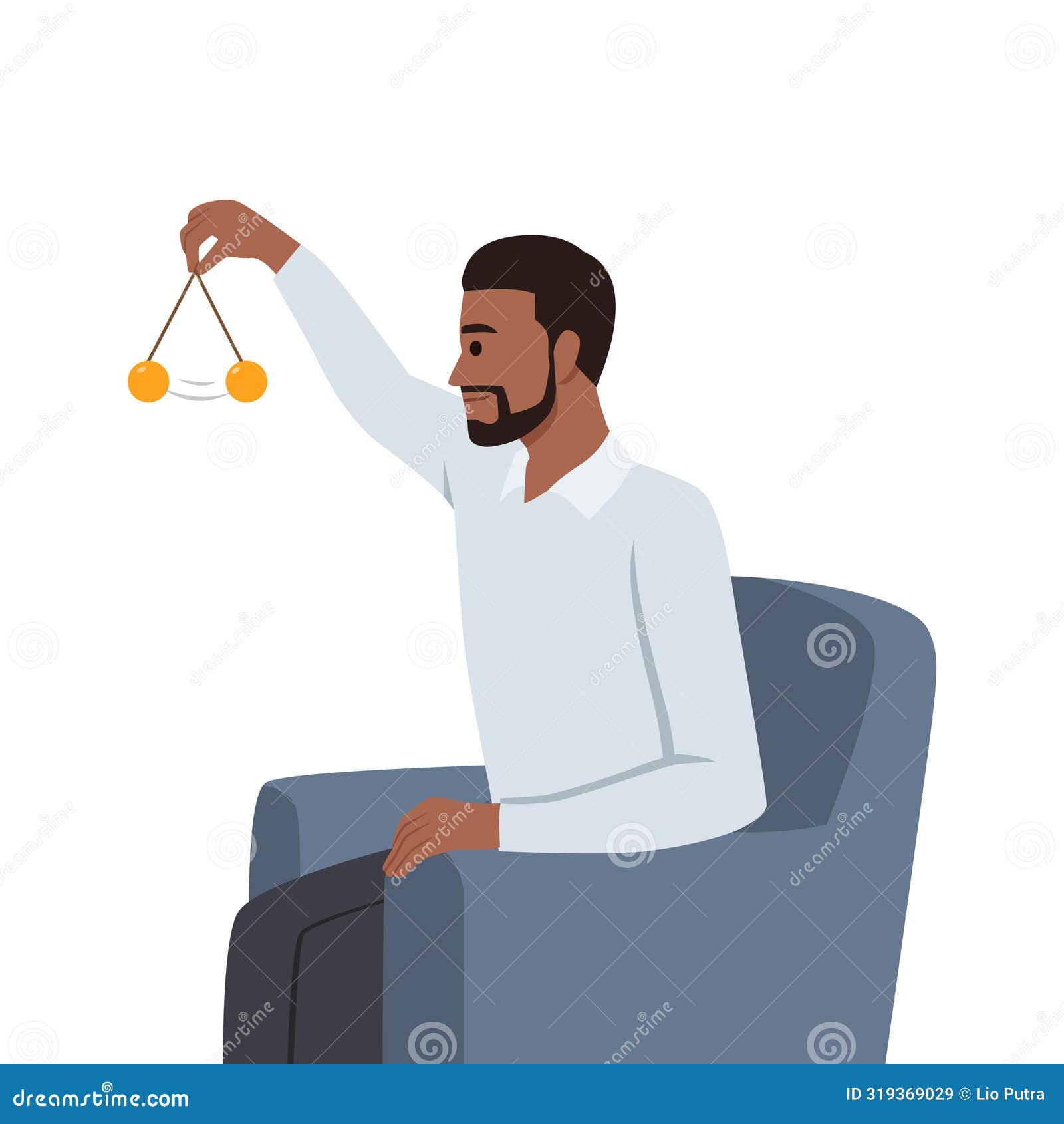 Man Psychotherapist Hypnotizes Woman Patient Using Pendulum To Solve ... Man Psychotherapist Hypnotizes Woman Patient Using Pendulum To Solve ...
