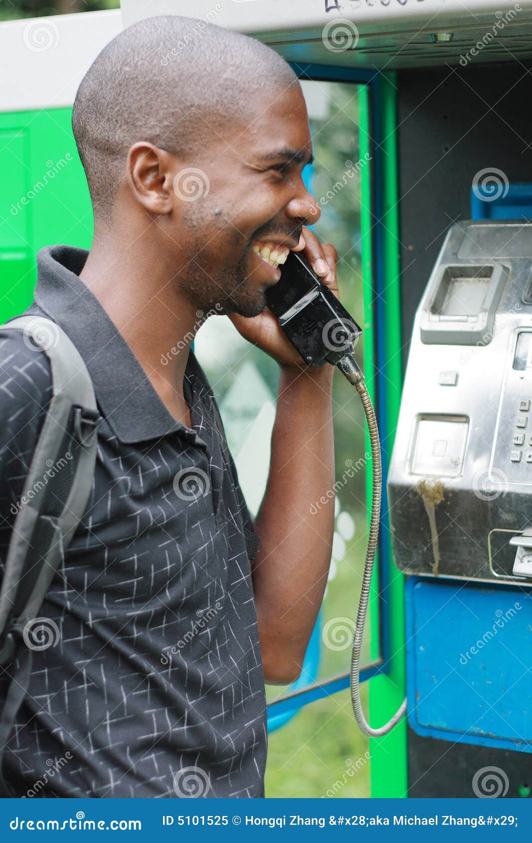 Man on public phone stock image. Image of phone, ringing - 5101525