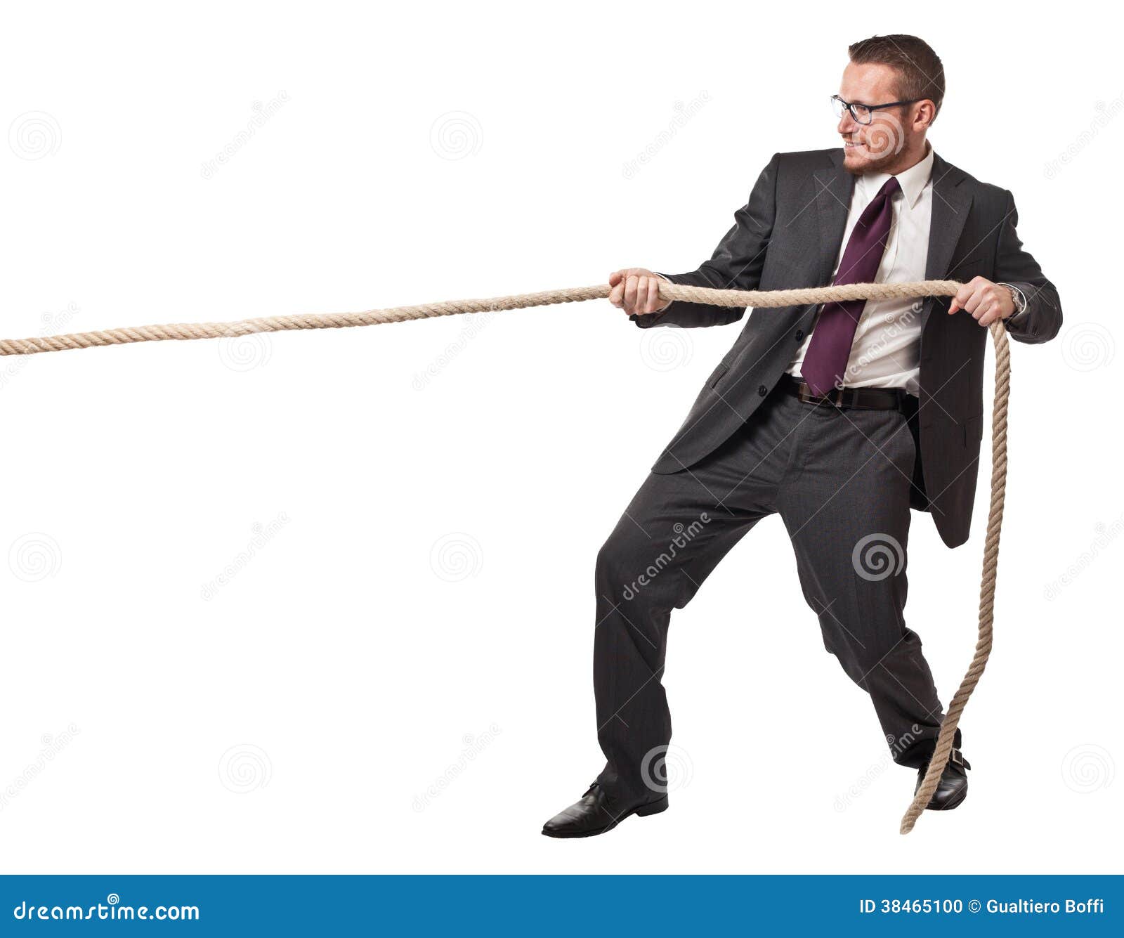 Man pull rope stock photo. Image of isoletd, businessman - 38465100