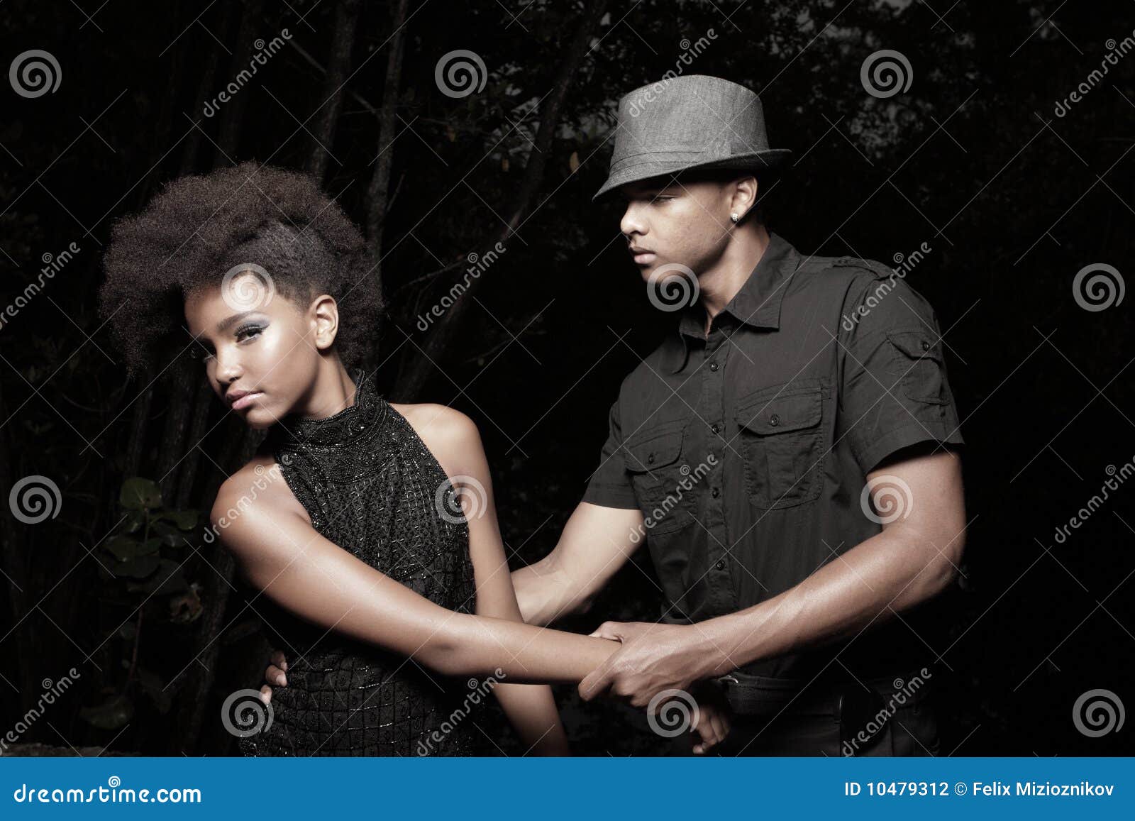 Man Pulling His Woman Closer Stock Photo - Image of fashion, lady: 10479312